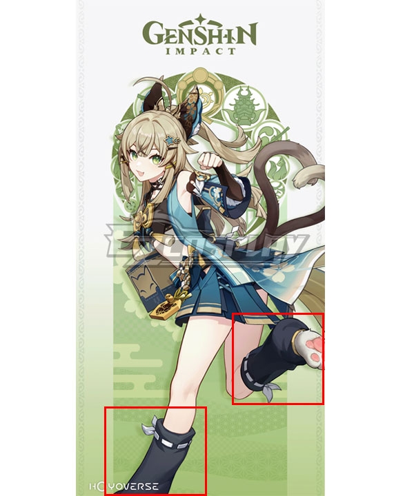 Genshin Impact Momoka Cosplay Shoes