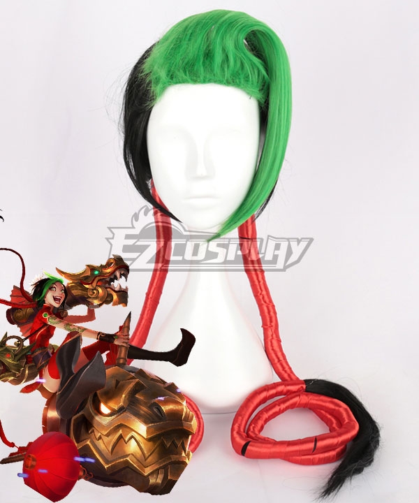 League of Legends LOL Firecracker Jinx Multicolor Cosplay Wig