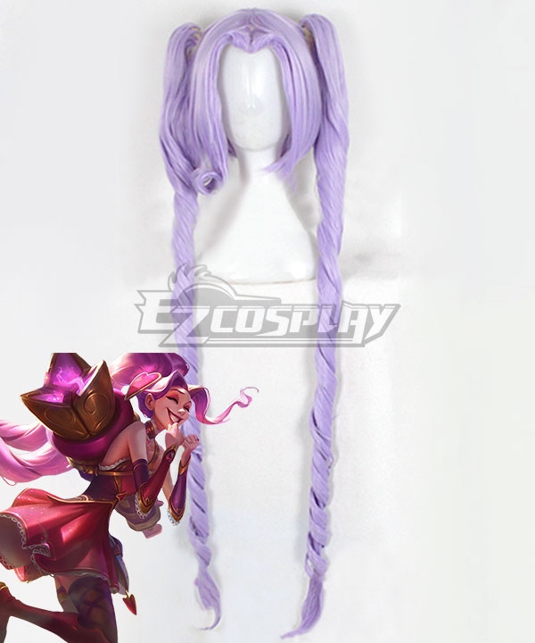 League of Legends LOL Heartseeker Jinx Purple Cosplay Wig