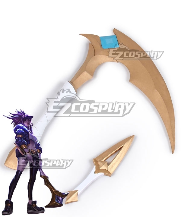 League Of Legends LOL K/DA Akali Double Sickle Cosplay Weapon Prop
