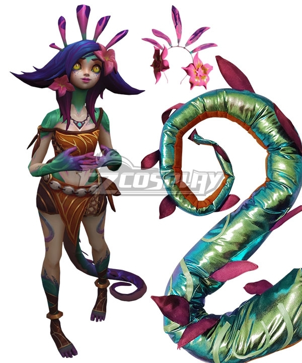 League Of Legends LOL Neeko Tail and Headwear Cosplay Accessory Prop