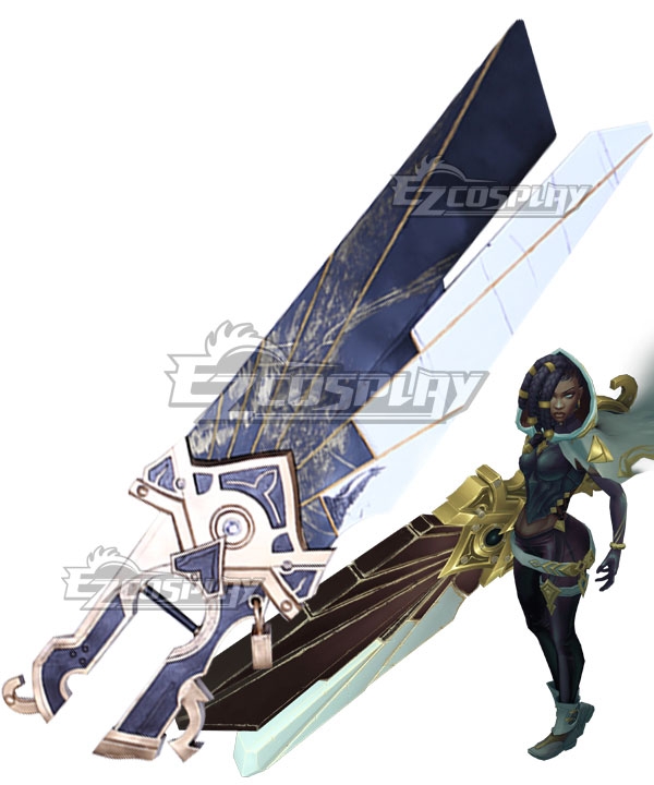 League of Legends LOL Senna Shadow's Embrace Sword Cosplay Weapon Prop