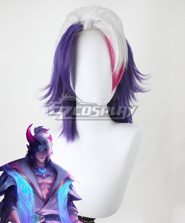 League of Legends LOL Spirit Blossom Aphelios White Cosplay Wig