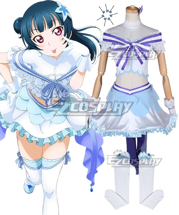Love Live! Sunshine!! Koi Ni Naritai AQUARIUM Yoshiko Tsushima Cosplay Costume