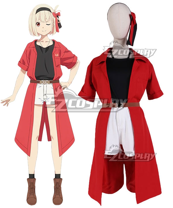 Lycoris Recoil Chisato Nishikigi Usual Wear Cosplay Costume