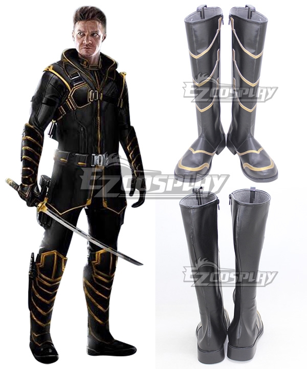 Marvel Avengers: Endgame Hawkeye Clinton Francis Barton Black Shoes ...