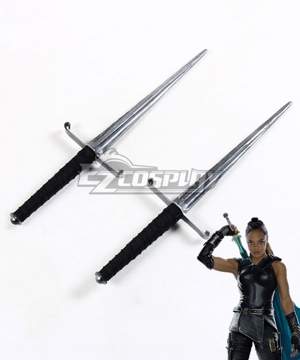 Marvel Thor: Ragnarok Valkyrie Brunnhilde Two Daggers Cosplay Weapon Prop