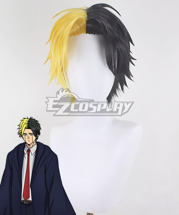 Mashle: Magic and Muscles Rayne Ames Black Yellow Cosplay Wig