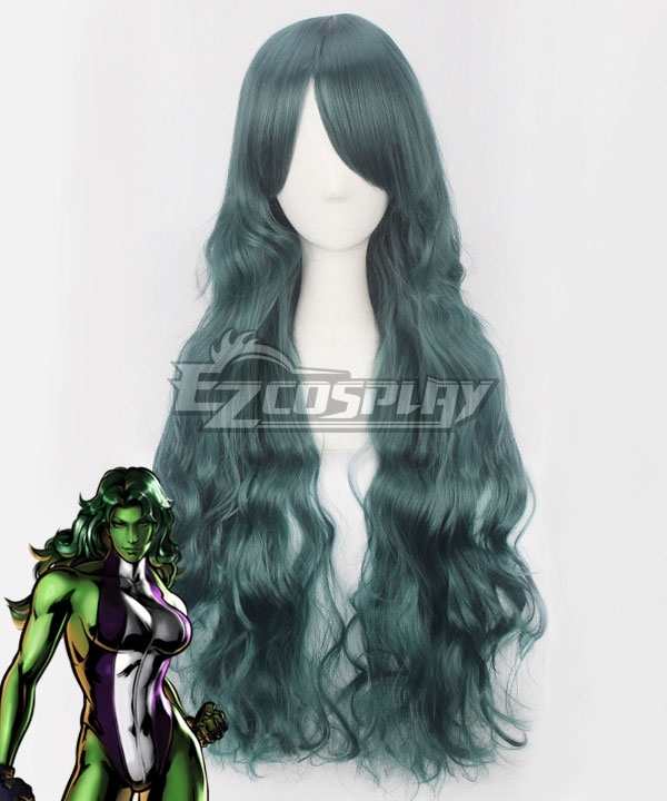 Marvel Savage She-Hulk She Hulk Jennifer Susan Walters Green Cosplay Wig