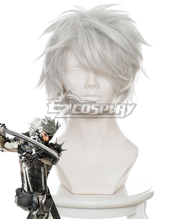 Metal Gear Rising: Revengeance Raiden Silver Grey Cosplay Wig - 451B