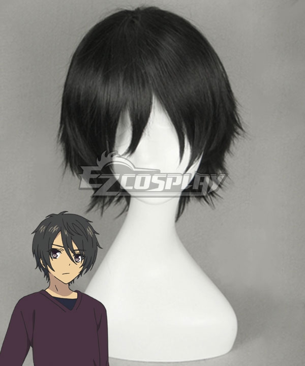Nagi no Asukara Tsumugu Kihara Black Cosplay Wig
