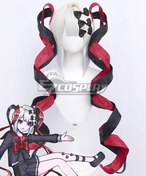 Needy Streamer Overload OMGkawaiiAngel Black Red Cosplay Wig Cosplay Wig