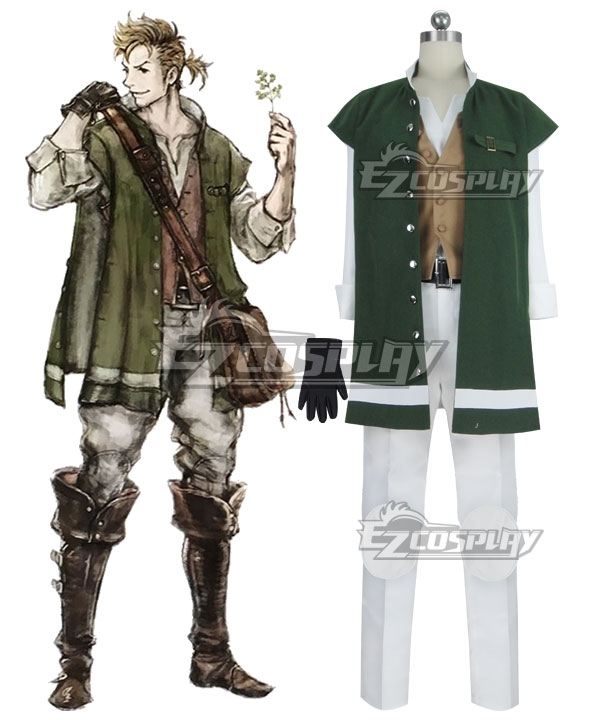 Octopath Traveler Alfyn Greengrass Cosplay Costume