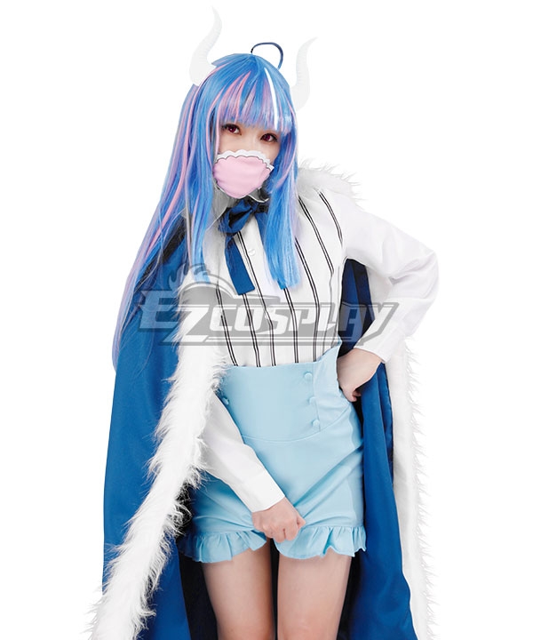 One Piece Uruti Ulti Blue Pink Cosplay Wig