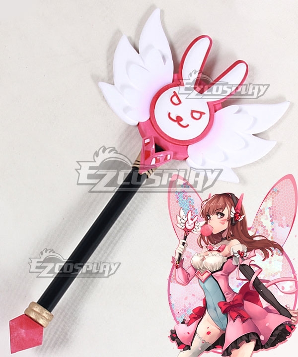 Overwatch OW D.Va DVa Hana Song Magic Girl Staves Cosplay Weapon Prop