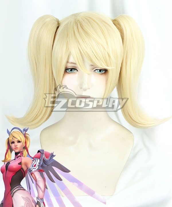 Overwatch OW Pink Mercy Charity Skin Mercy Angela Ziegler Golden ...