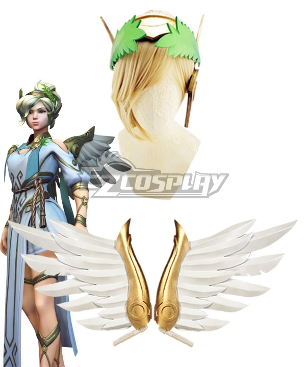 Overwatch OW Summer Games 2017 Winged Victory Mercy Skin Wing Head wear ...