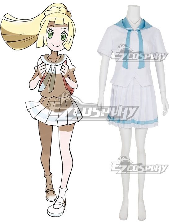 PM PM Ultra Sun and Ultra Moon Lillie School Uniform Cosplay Costume