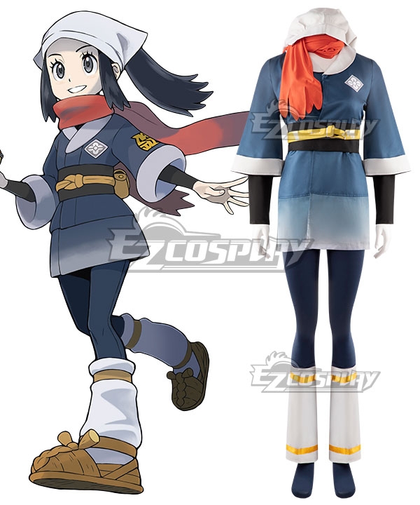 PM PM Legends: Arceus Female Protagonist Akari Cosplay Costume