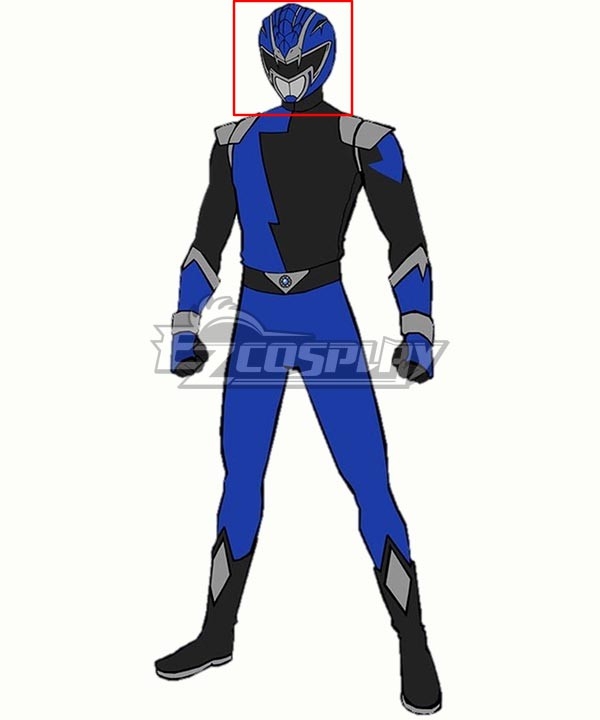 Power Rangers HyperForce HyperForce Blue Helmet Cosplay Accessory Prop