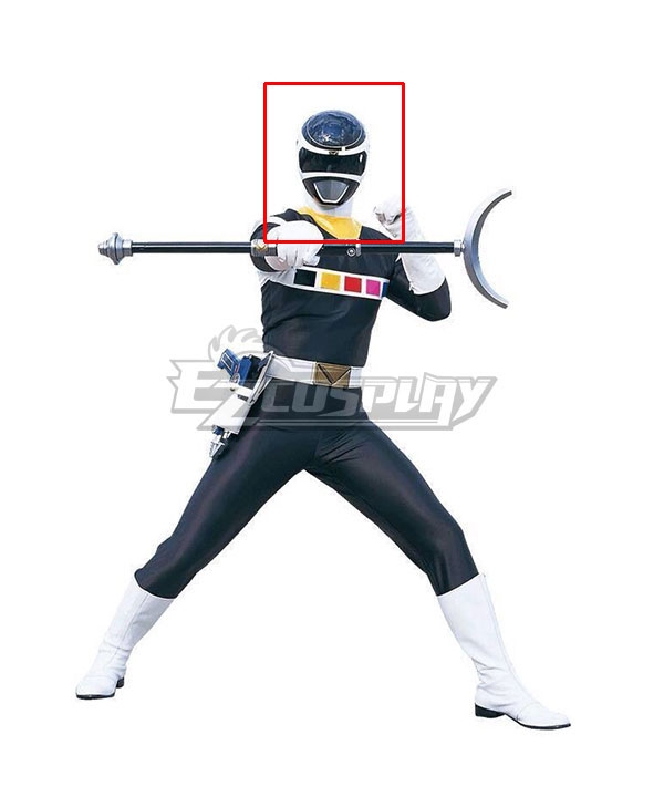 Power Rangers In Space Black Space Ranger Helmet Cosplay Accessory Prop