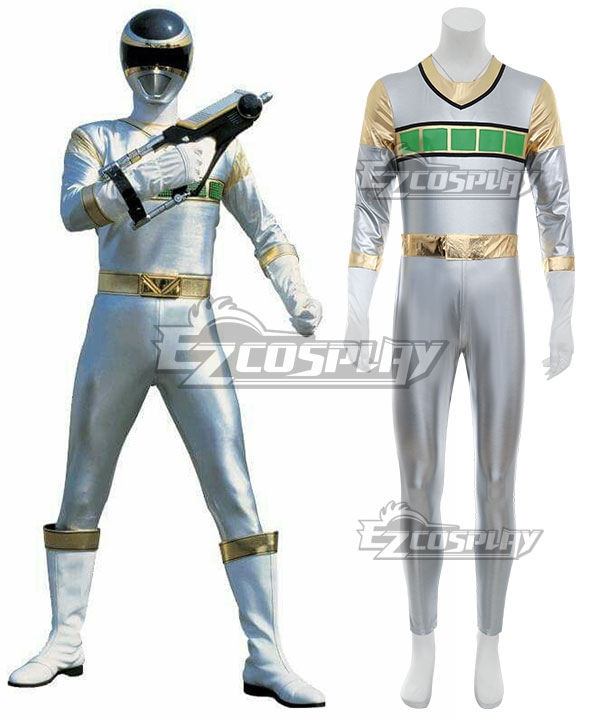 Power Rangers In Space Silver Space Ranger Cosplay Costume