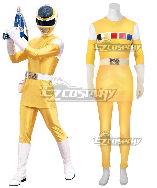Power Rangers In Space Yellow Space Ranger Cosplay Costume