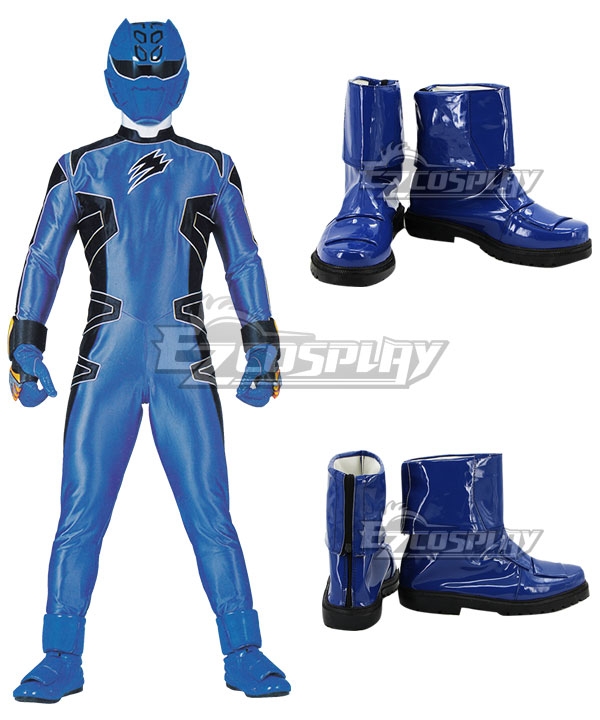 Power Rangers Jungle Fury Jungle Fury Blue Ranger Blue Cosplay Shoes