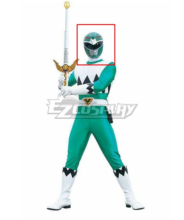 Power Rangers Lost Galaxy Galaxy Green Helmet Cosplay Accessory Prop