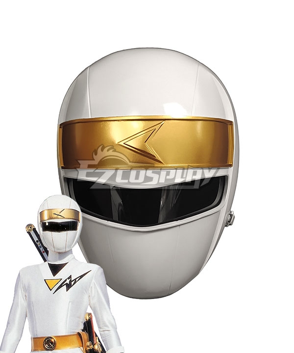 Power Rangers Ninja Sentai Kakuranger NinjaWhite Helmet Cosplay ...