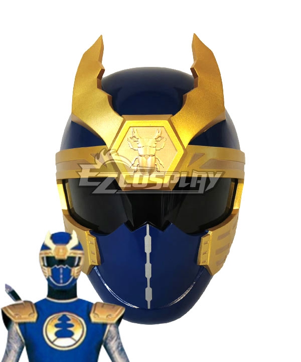 Power Rangers Ninja Storm Navy Thunder Ranger Helmet Cosplay Accessory Prop