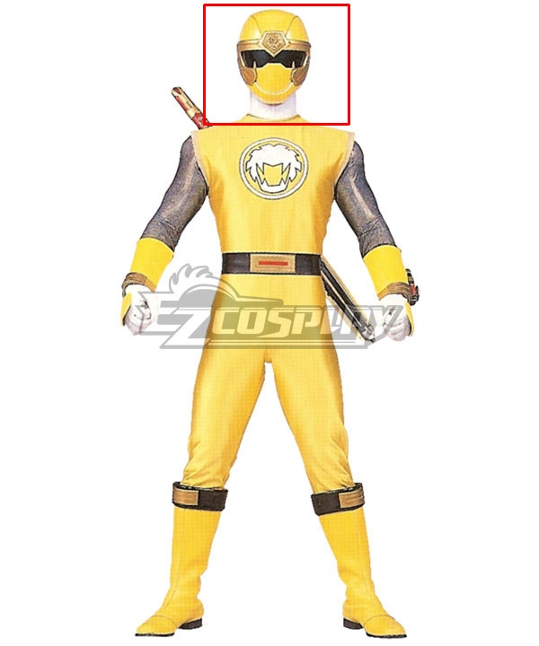Power Rangers Ninja Storm Yellow Wind Ranger Helmet Cosplay Accessory Prop