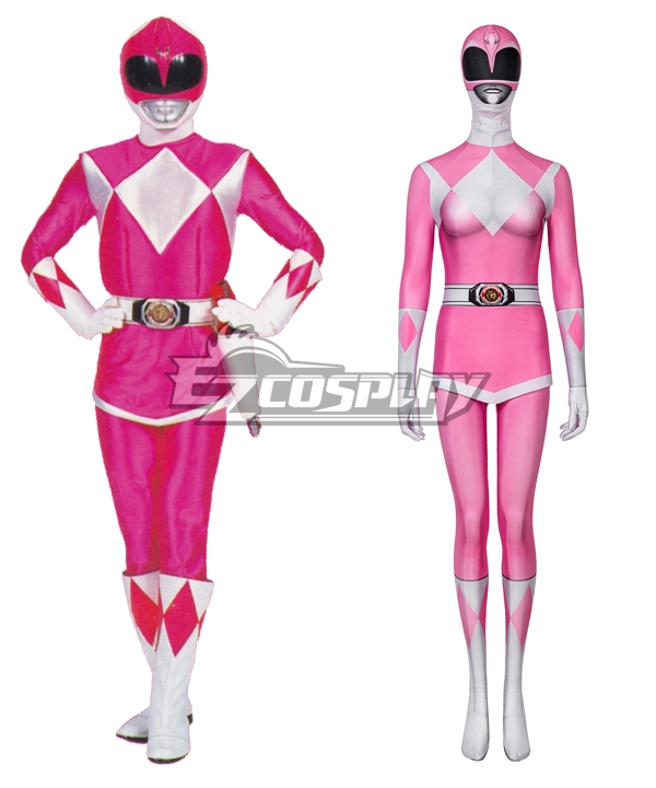 Power Rangers Pink Ranger Kyoryu Sentai Zyuranger Mei Zentai Jumpsuit ...