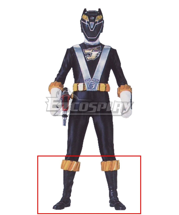Power Rangers RPM Ranger Operator Series Black Black Shoes Cosplay Boots