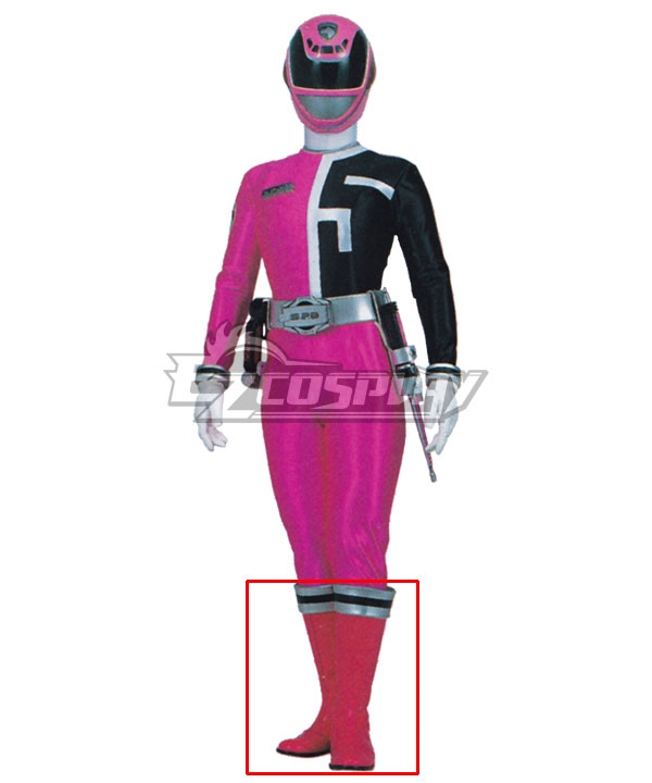 Power Rangers S.P.D. SPD Pink Ranger Pink Shoes Cosplay Boots