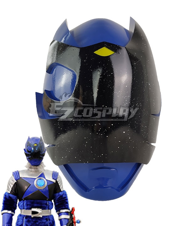 Power Rangers Uchu Sentai Kyuranger Ookami Blue Helmet Cosplay ...