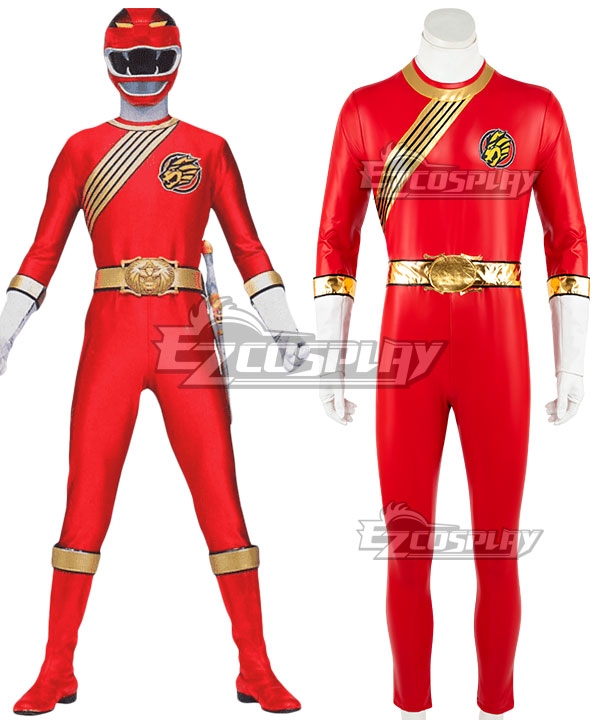 Power Rangers Wild Force Red Wild Force Ranger Cosplay Costume