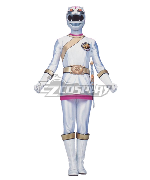 Power Rangers Wild Force White Wild Force Ranger Cosplay Costume