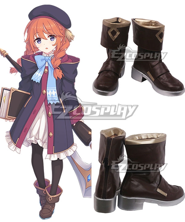 Princess Connect! Re:Dive Yuni Shingyoji Brown Cosplay Shoes