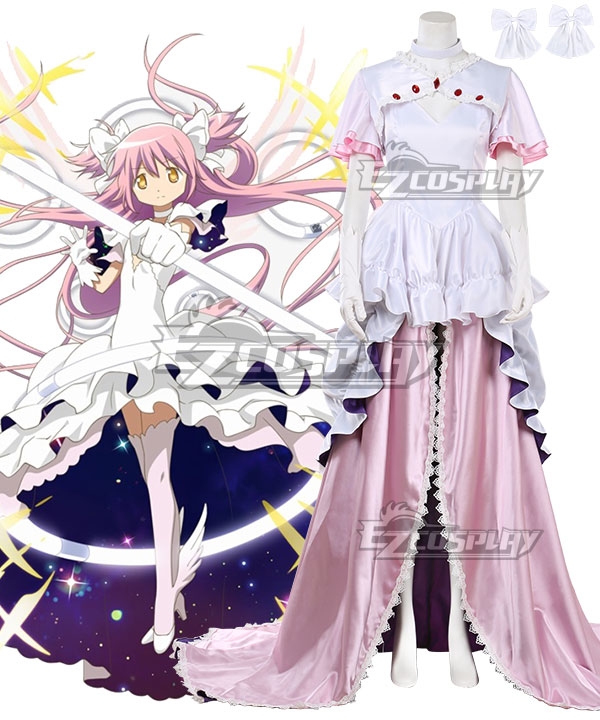 Puella Magi Madoka Magica Madoka Kaname Angel Cosplay Costume