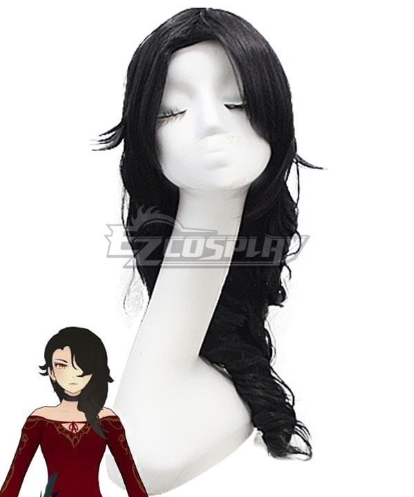 RWBY Cinder Fall Black Cosplay Wig
