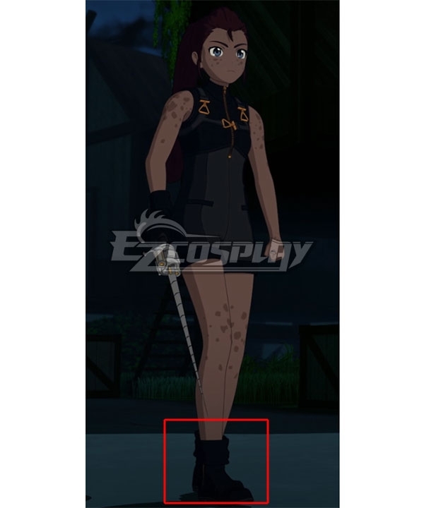 RWBY Ilia Amitola Black Cosplay Shoes