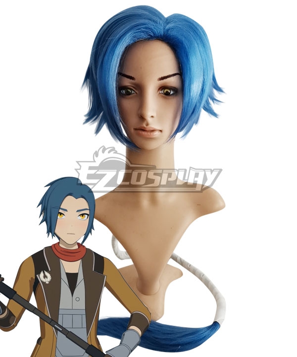 RWBY May Marigold Blue Cosplay Wig