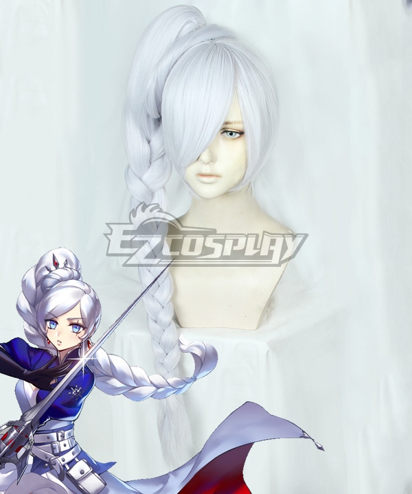 RWBY Volume 7 Weiss Schnee Silver Cosplay Wig