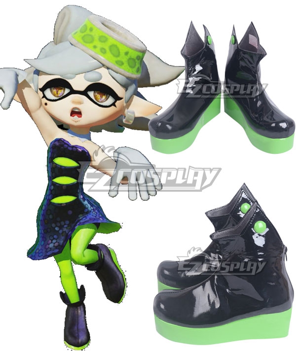 Splatoon 2 Squid Sisters Callie Black Shoes Cosplay Boots