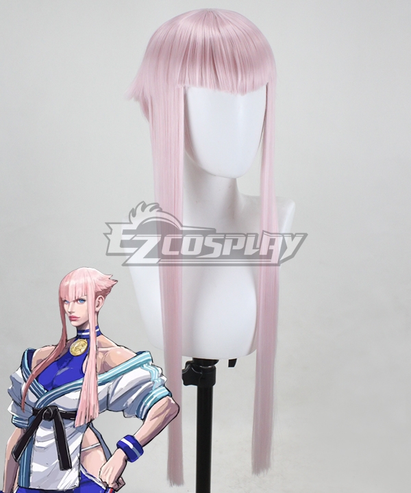 Street Fighter VI Manon Pink Cosplay Wig