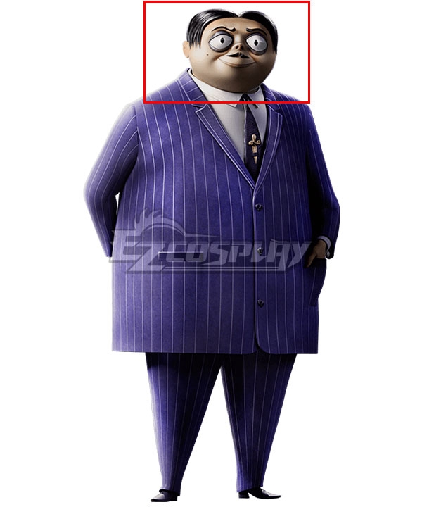 The Addams Family 2019 Gomez Addams Party Halloween Black Cosplay Wig
