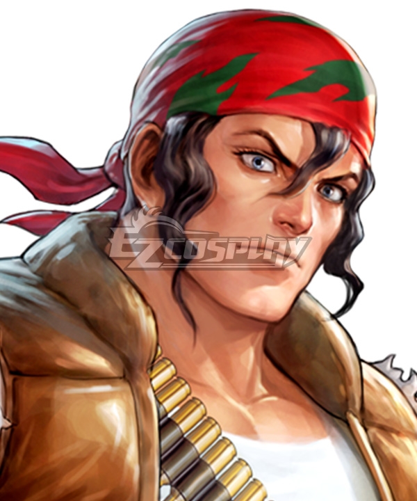 The King of Fighters KOF Ralf Jones Black Cosplay Wig