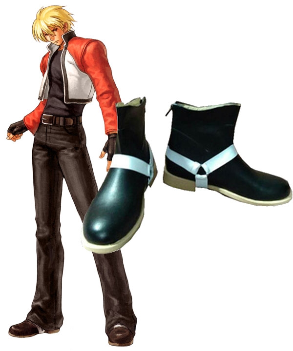 The King Of Fighters KOF Rock Howard Black Cosplay Shoes
