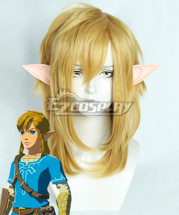 TLOZ: Breath Of The Wild 2 Link Golden Cosplay Wig